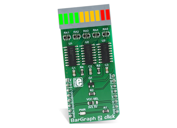 MIKROE-3021 BarGraph 2 Click - Mikroe | Mouser